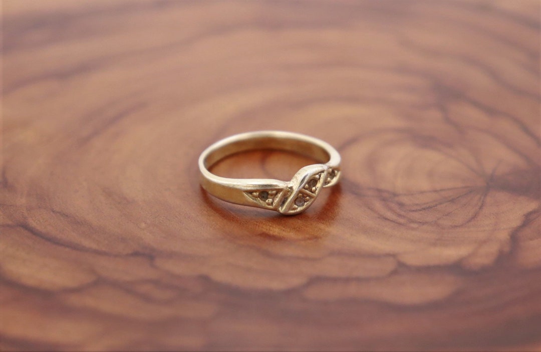 Antique Ring / Stamped With LS / 925 Silver / Gold Plated / Ladies Ring ...