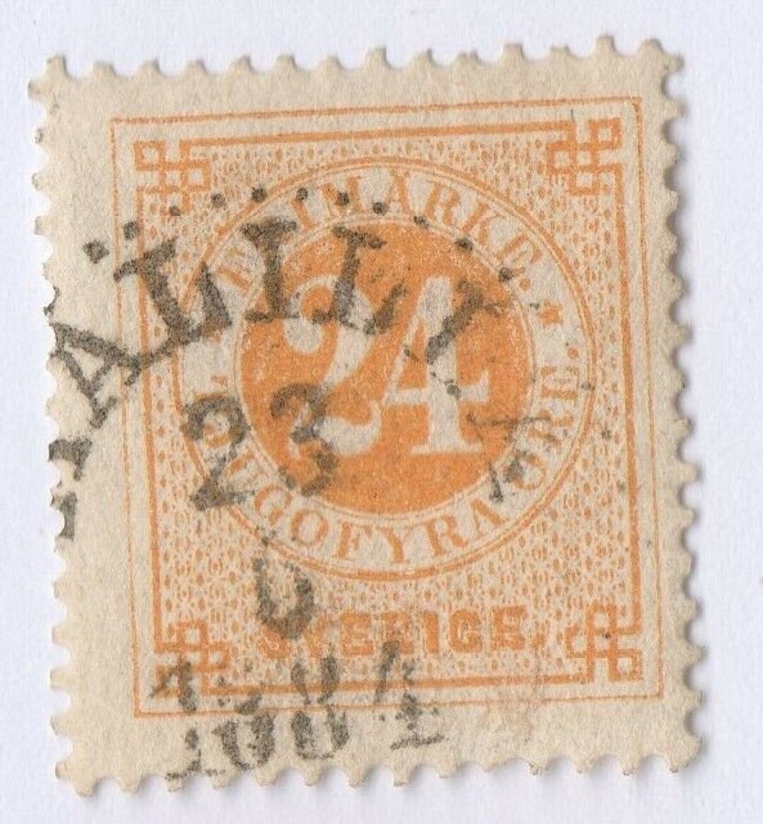 Sweden / Sverige 1872 NW24 Stamp / Stamp #20 - Etsy