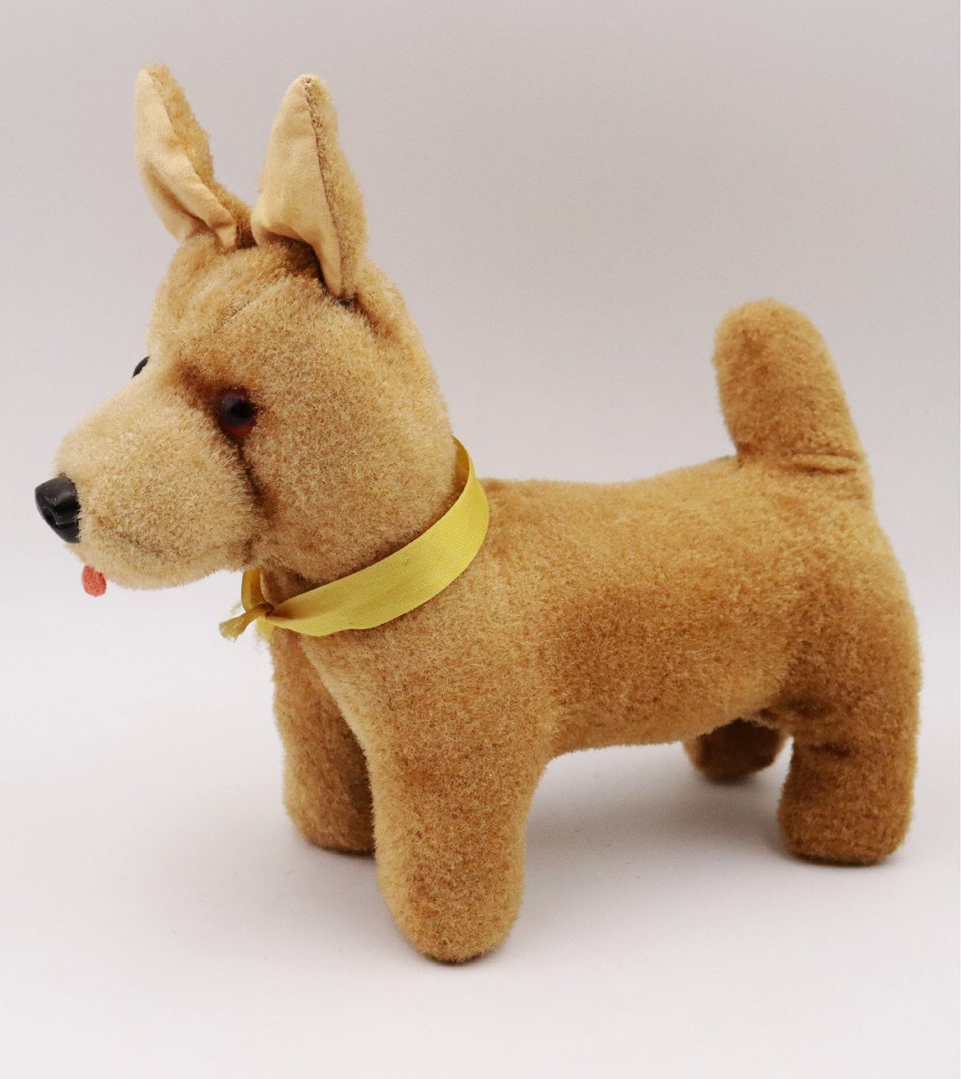 Old Straw Terrier Dog With Velvet Fur and Metal Rods or Wire From ...
