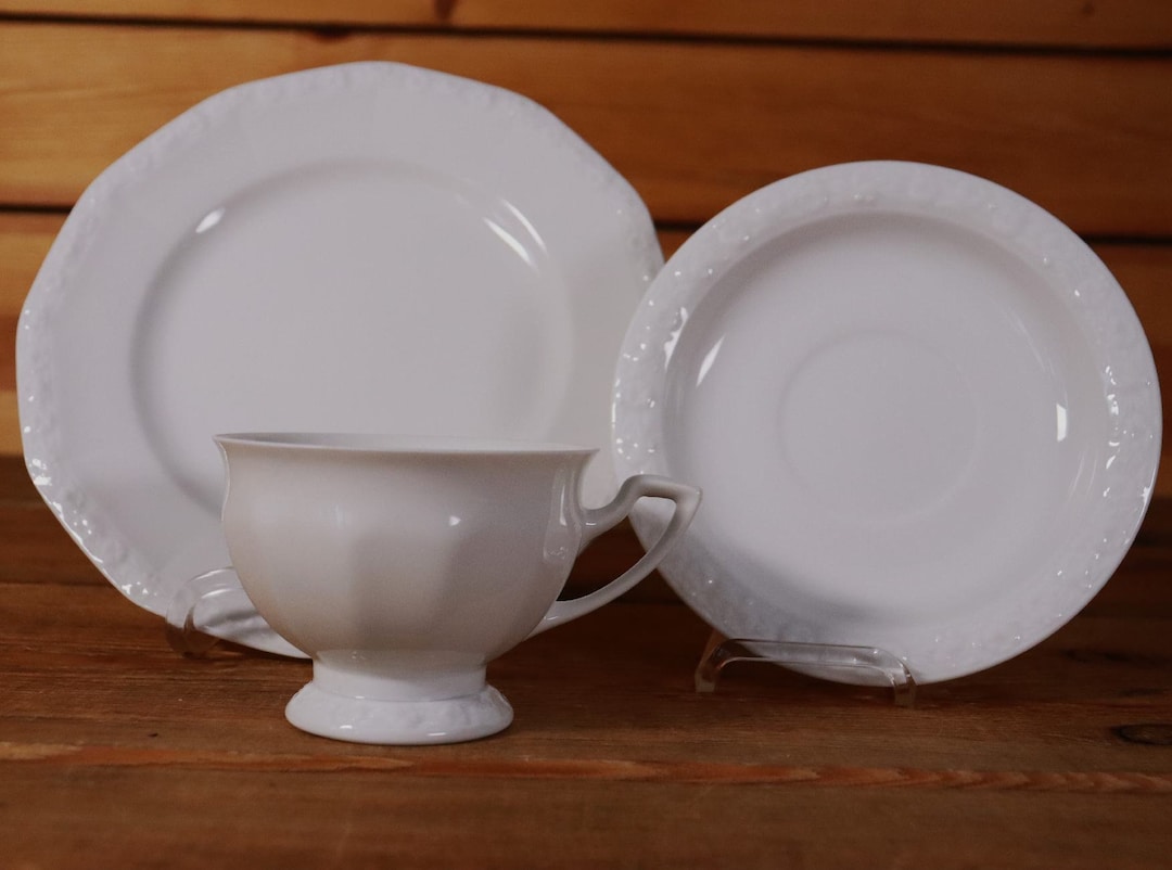 Rosenthal Classic Rose Maria White Porcelain 3-piece. Coffee - Etsy