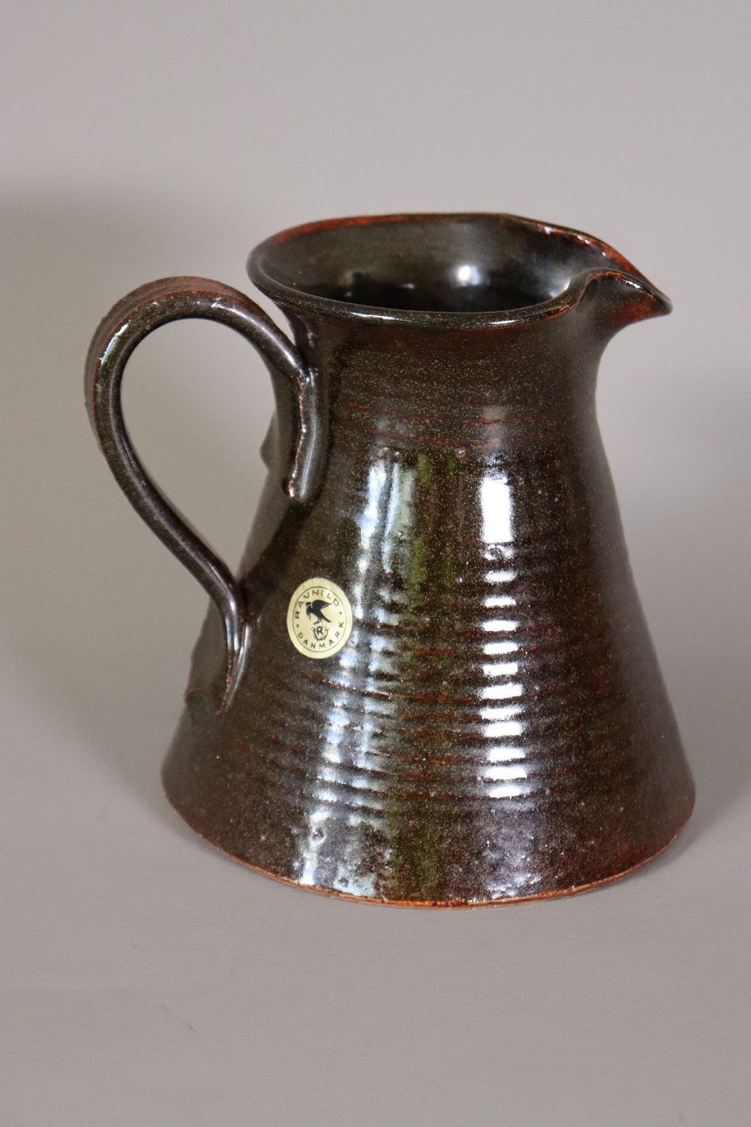 Danish Pitcher Ravnild Danmark Pottery / Stoneware Jug / Henkelkrug #M ...