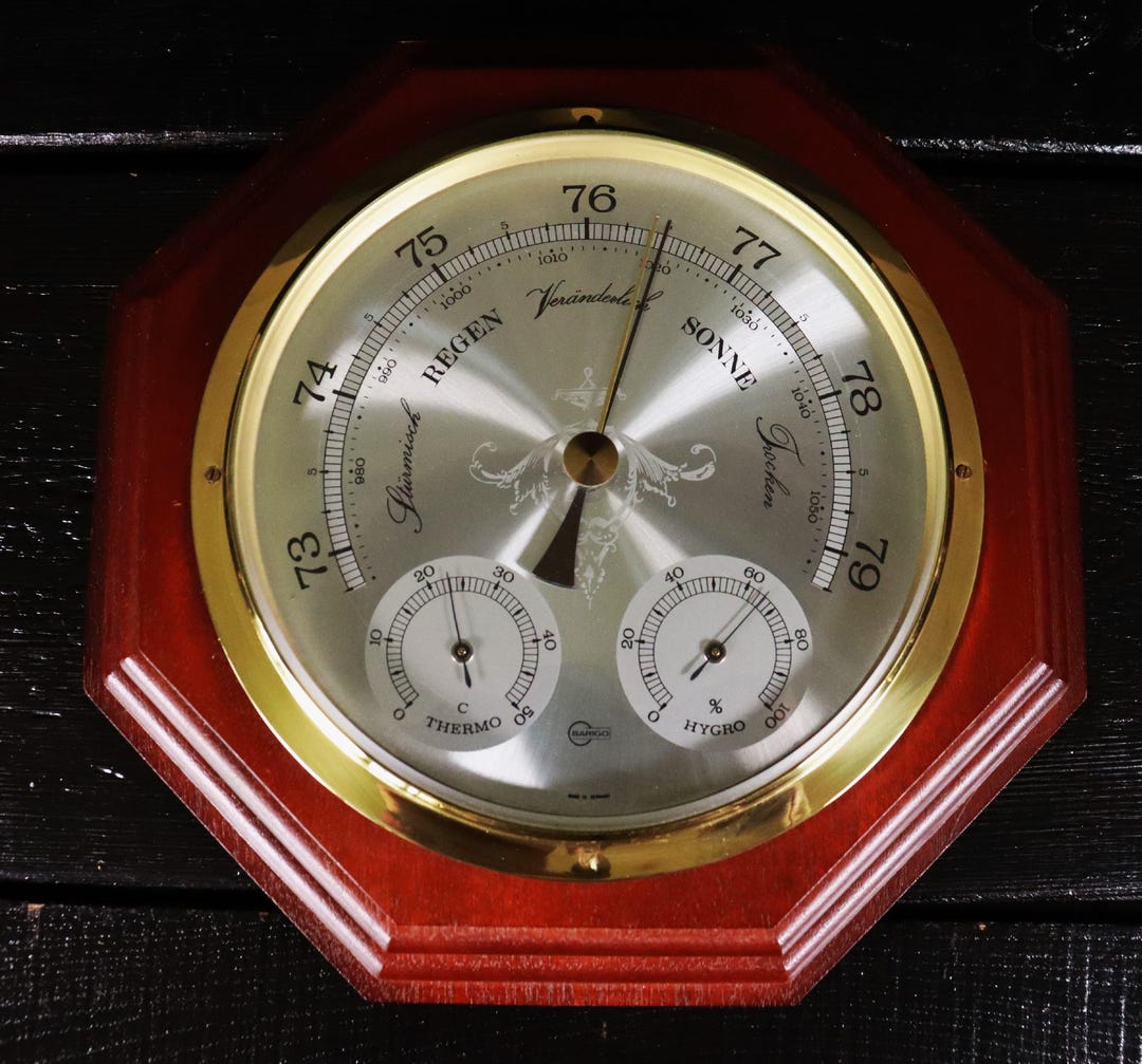 Barigo 3640 Weather Barometer With Hygrometer and Thermometer 24 Cm #Q ...