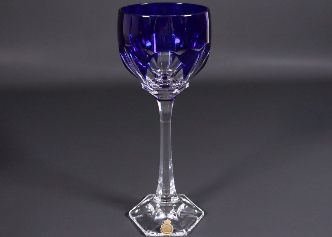Crystal / Roman / Roman Glass / Wine Glass / Blue #P - Etsy