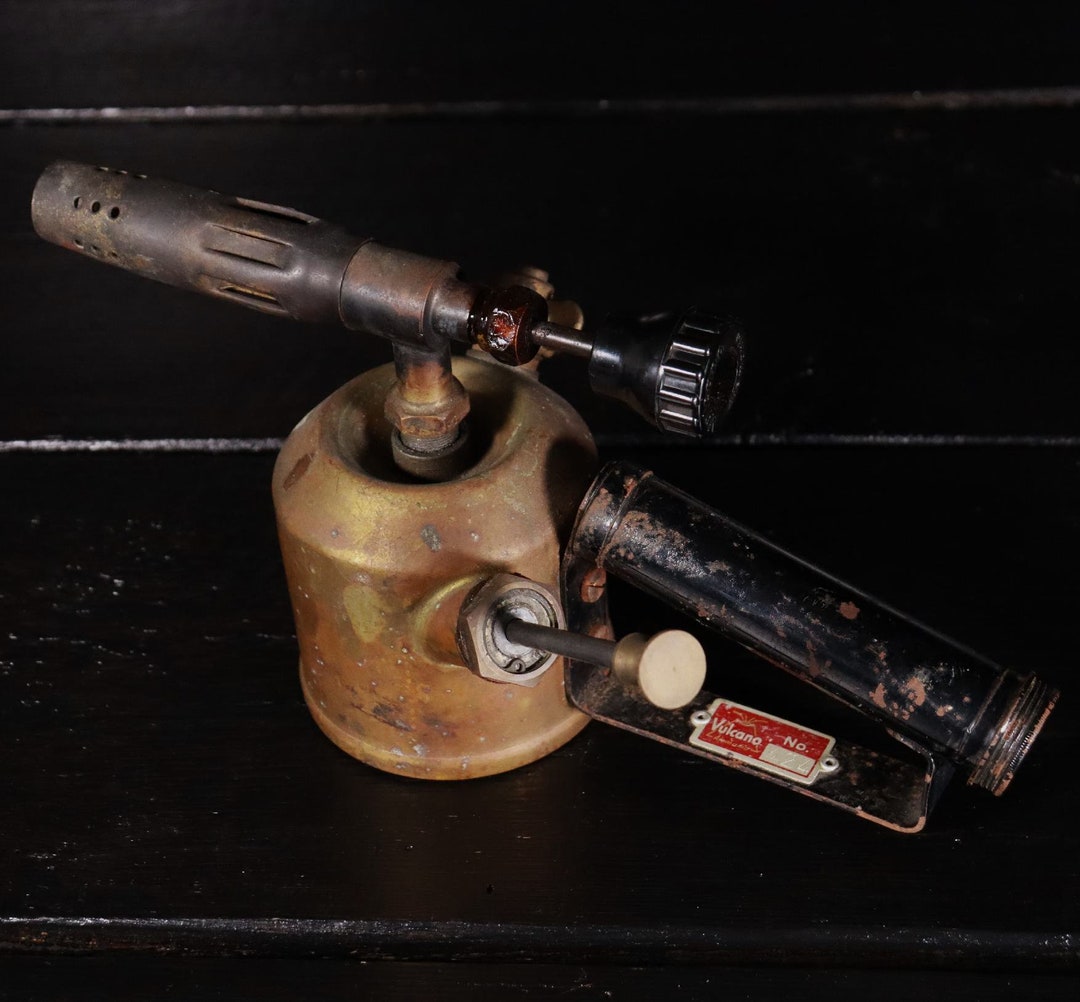 Antique Soldering Torch Vulcano Alemania No. 424 Brass Blowtorch #D - Etsy