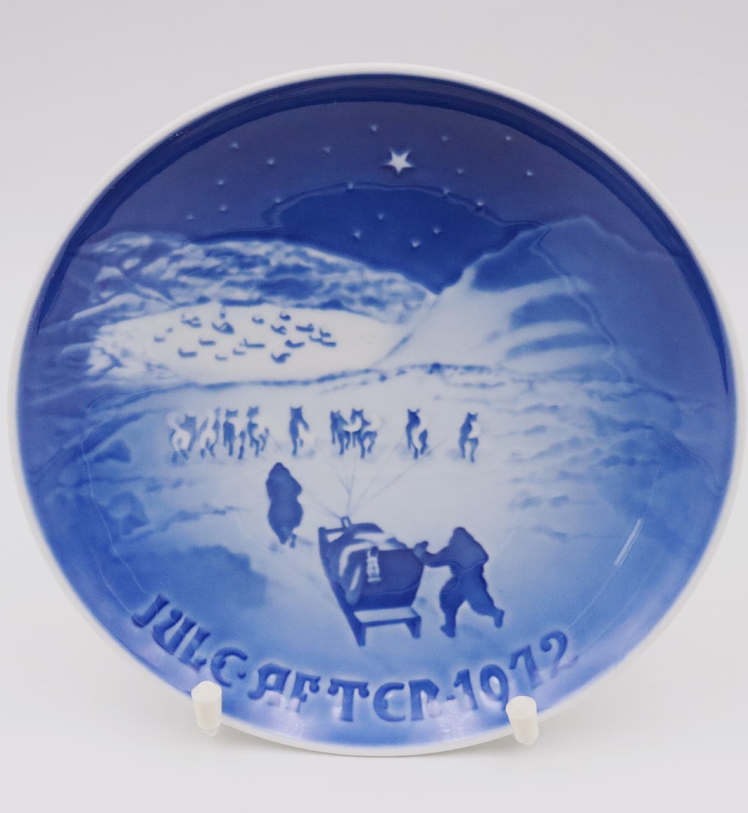 Bing & Grondahl Christmas Plate 1972 Jule After / Copenhagen - Etsy