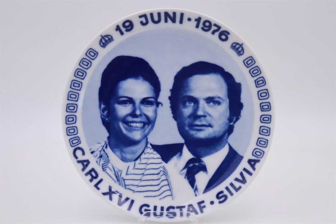 Duka / Wall Plate / Carl XVI Gustav & Silvia / 1976 22#Y - Etsy