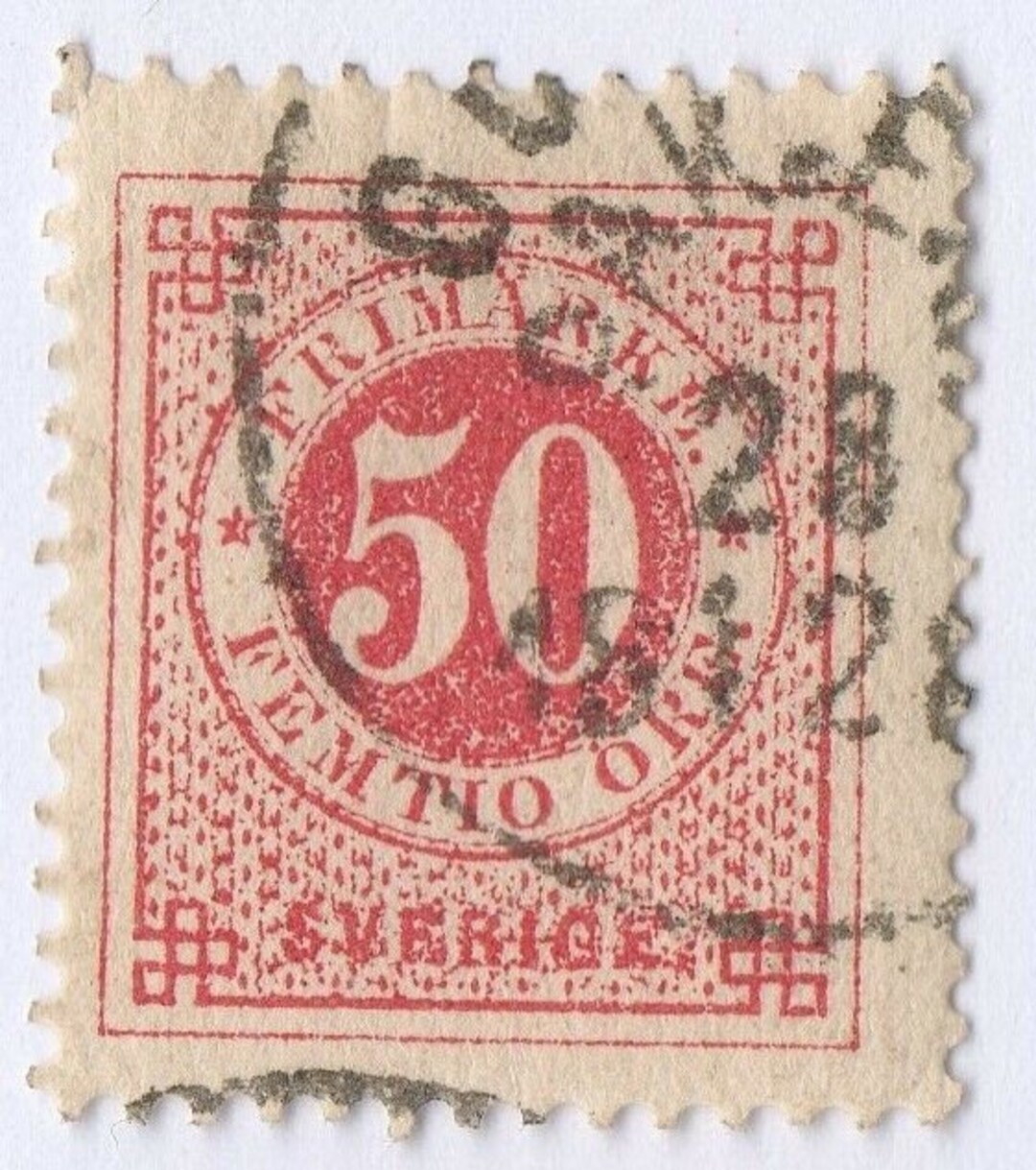 Sweden / Sverige 1872 NW50 Stamp / Stamp #17 - Etsy
