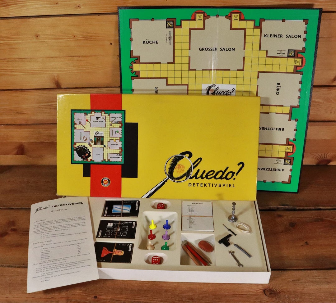 Cluedo 1951 German First Edition Brohm Parker Brothers Antique Board ...