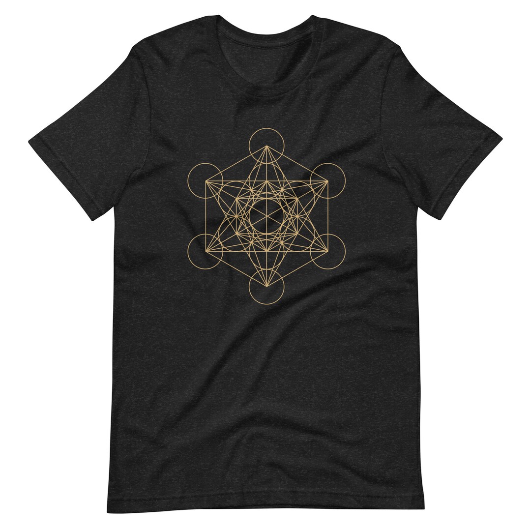 Metatron's Cube Sacred Geometry T-shirt Gaia Angel Merkaba Meditation ...