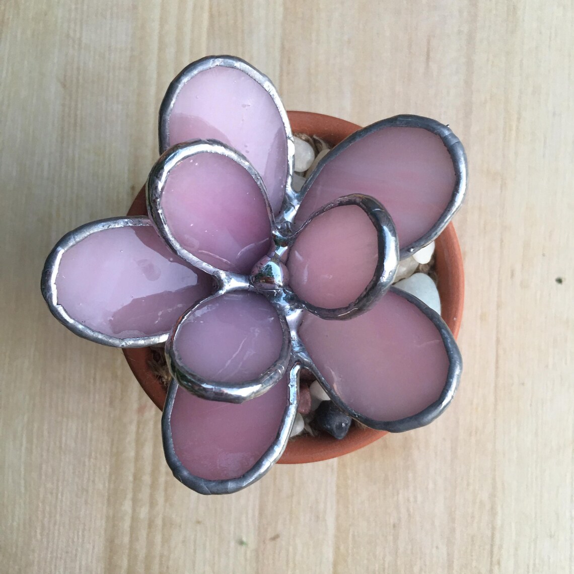 Medium Stained Glass Succulent | 3D Stained Glass Art | Plants | Home ...