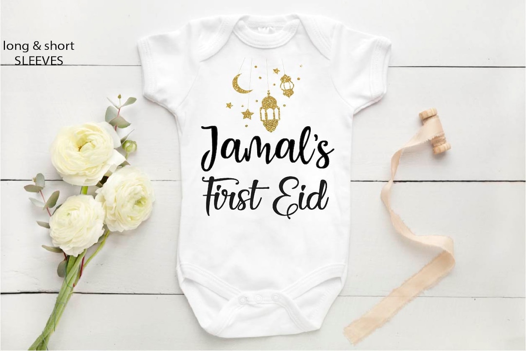 First Eid Baby Bodysuit/baby Eid Outfit/ First Eid Gift/ Eid Party ...