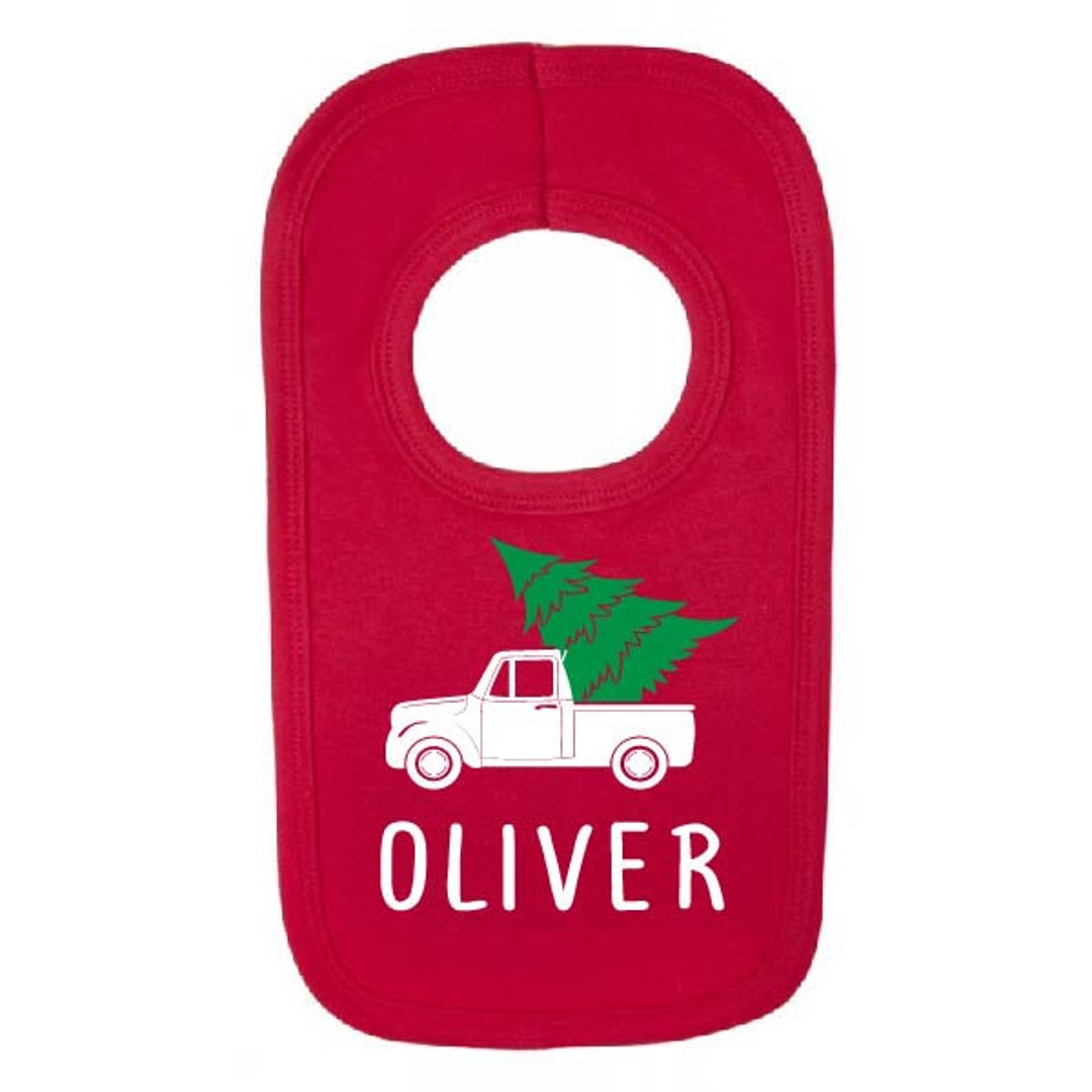 Personalised First Christmas Gift/ First Christmas Dinner Bib/ Baby ...