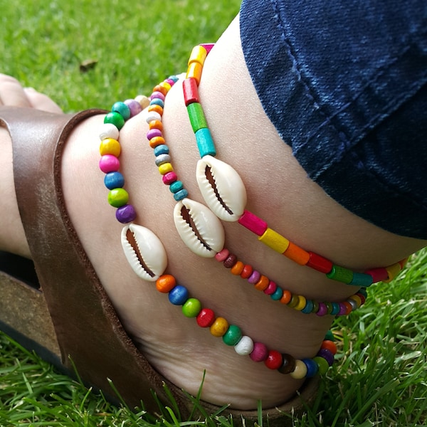 Seashell Anklet - Etsy