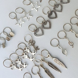 Hair Braid Rings Set, Hair Hoops,hair Jewelry,hair Charms, Boho Hair ...
