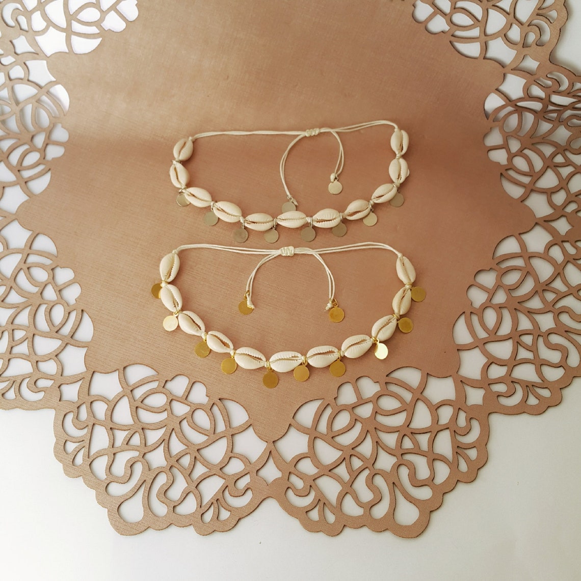 Sea Shell Anklet Cowrie Anklet Coin Anklet Beach Jewelry - Etsy