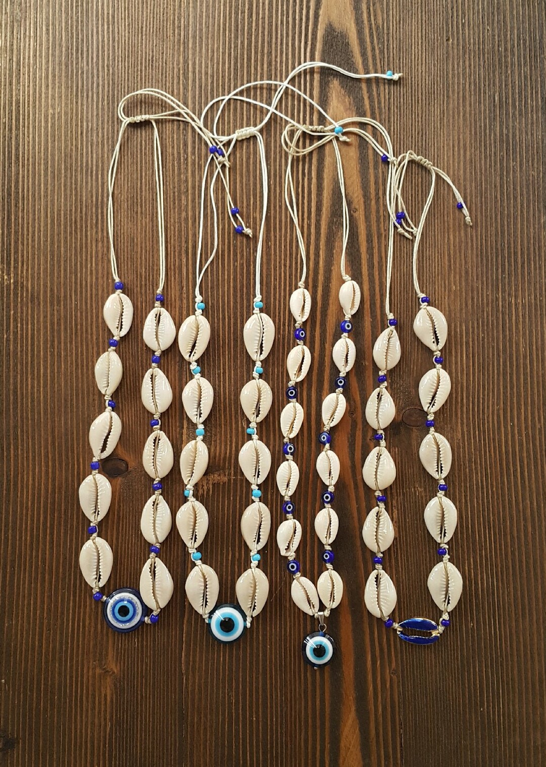 Sea Shell and Evil Eye Choker, Cowrie Choker, Evil Eye Choker, Summer ...