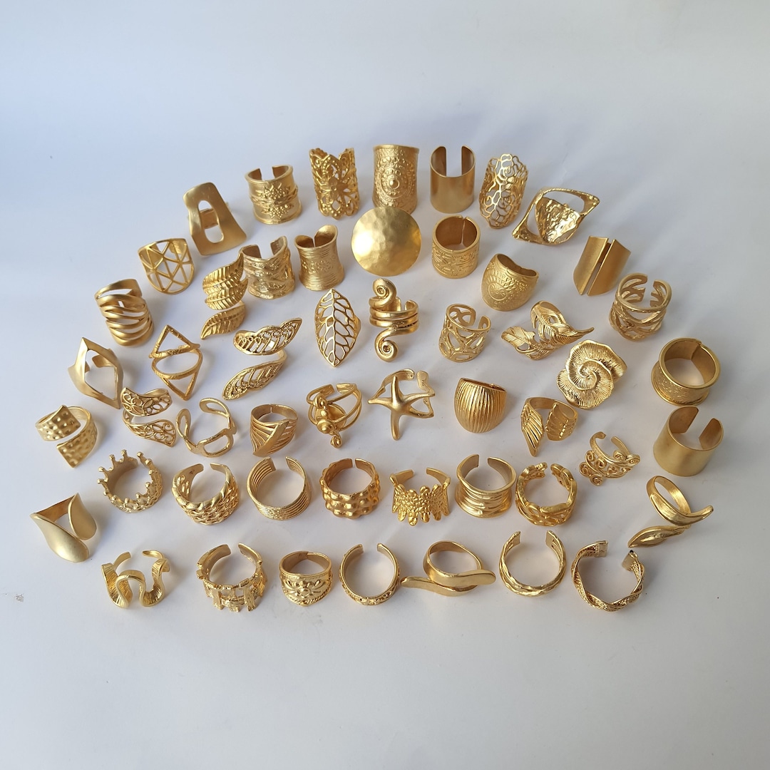 14K Gold Ring Gold Tube Ring Unique Gold Ring Gold Geometric Ring Band ...