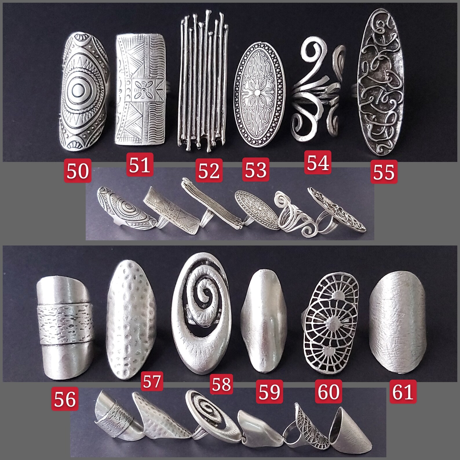 Buy Ethnic Adjustable Ring Rings for Women Adjustable Silver Online in ...