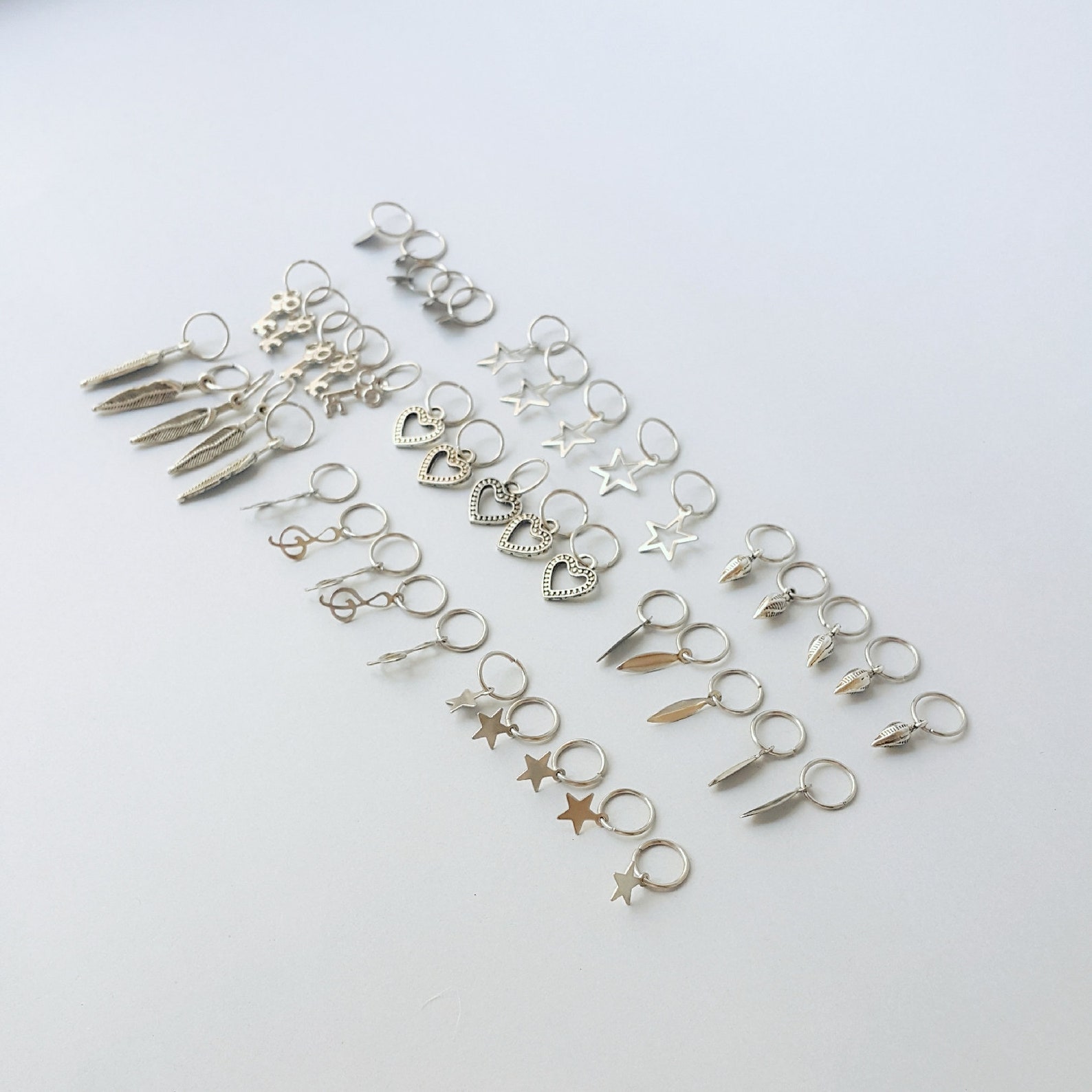 Hair Braid Rings Set Hair Hoopshair Jewelryhair Charms - Etsy