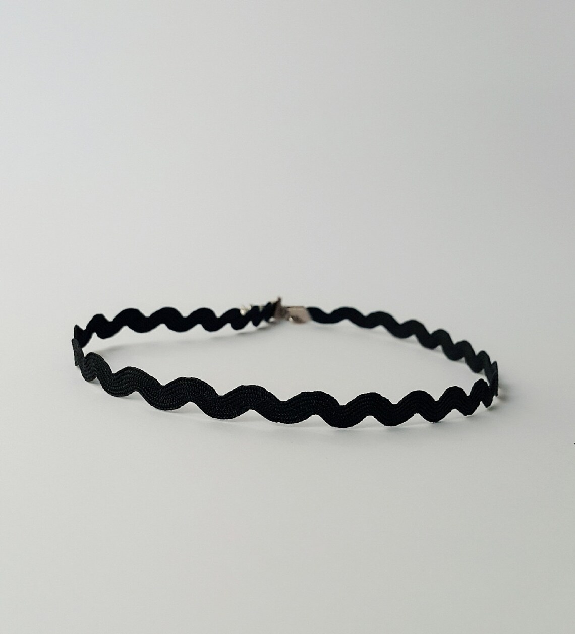 Black Ribbon Choker Necklace Black Wrap Choker Patterned - Etsy