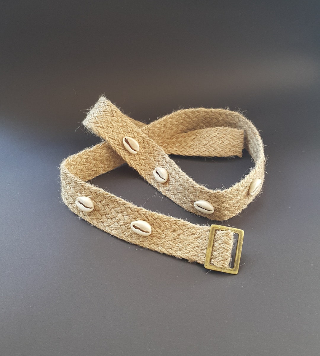 Hemp and Shells Tribal Belt, Belt Shell, Braided Belt, Thick Belt, Wire ...