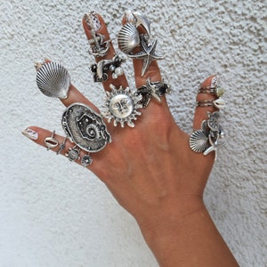 Shell Rings Stackings Rings Cowrie Shell Rings Boho Rings Boho | Etsy