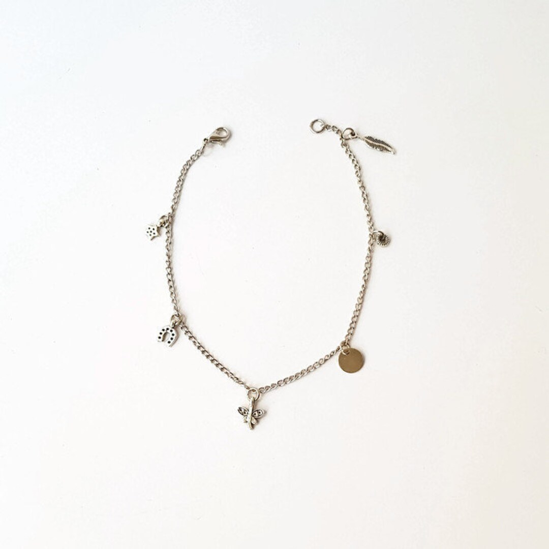 Silver Coin Anklet, Stainless Steel Anklet,delicate Anklet,gift for Her ...