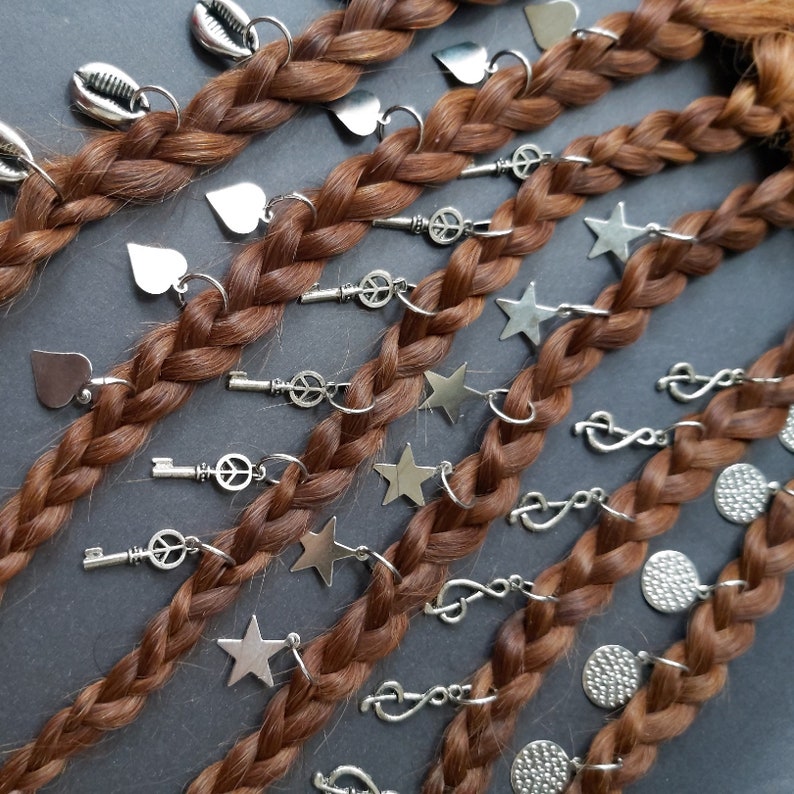 Hair Braid Rings Set Hair Hoopshair Jewelryhair Charms - Etsy