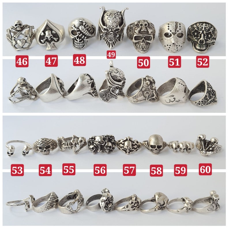 Mens Gothic Jewelry Viking Style Ring Modern Mask Ring - Etsy