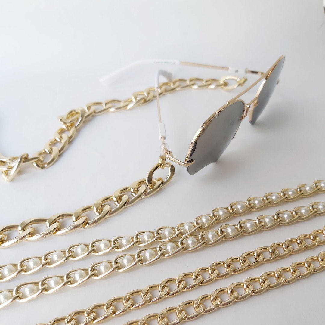 Gold Glasses Chain, Chunky Gold Glasses Chain,eye Glass Chain,sunglass ...