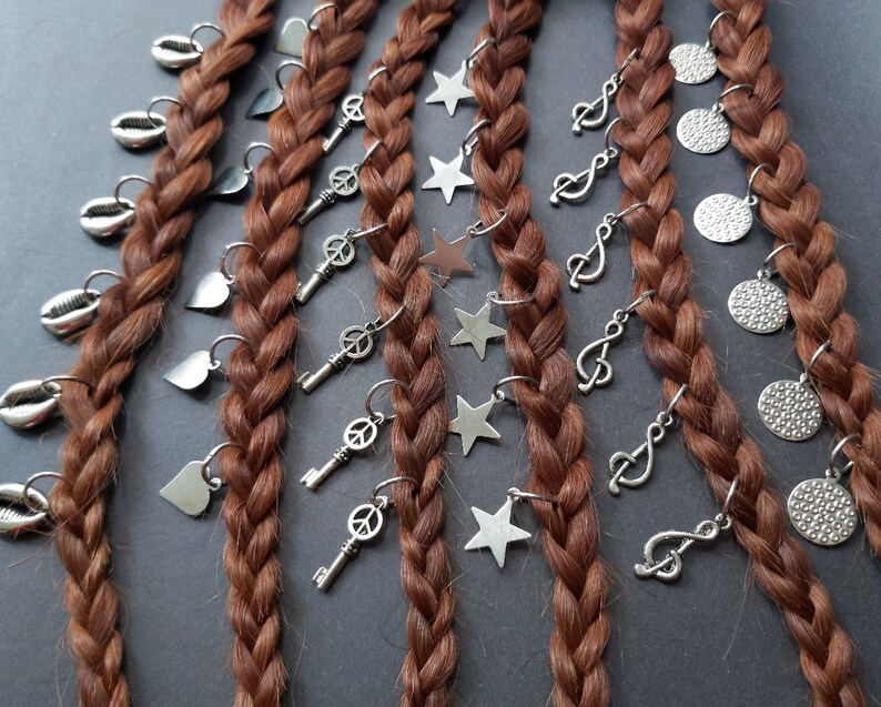 Hair Braid Rings Set Hair Hoopshair Jewelryhair Charms - Etsy
