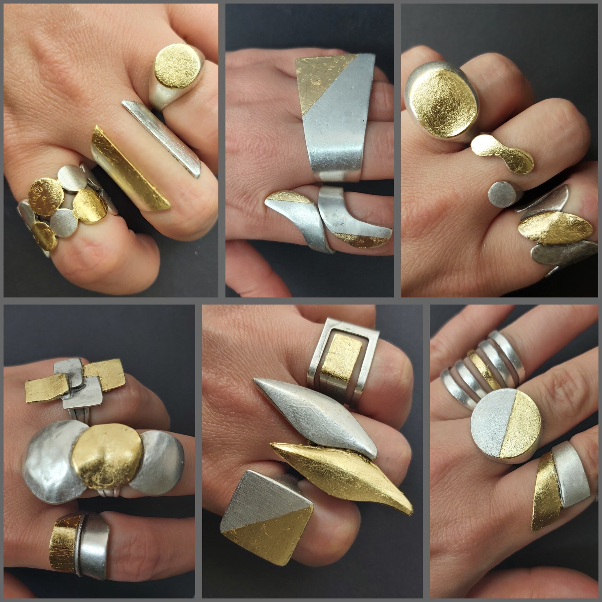 Modernist Ring Boho Ring Gold Silver Ring Stylish Ring | Etsy