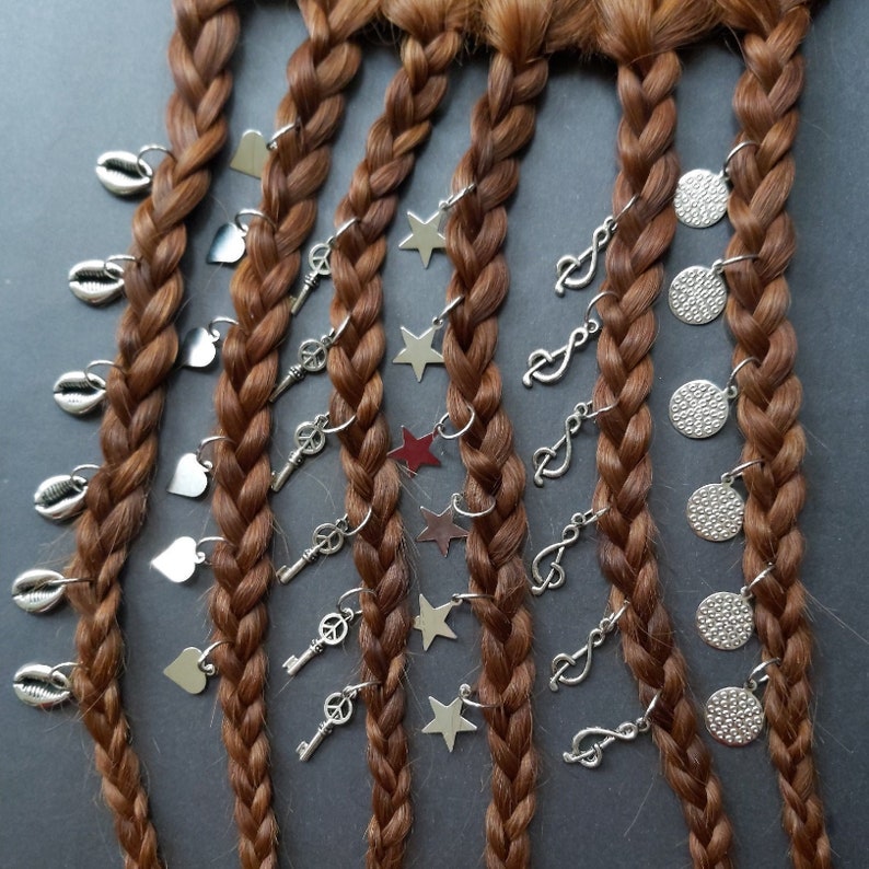 Hair Braid Rings Set Hair Hoopshair Jewelryhair Charms - Etsy