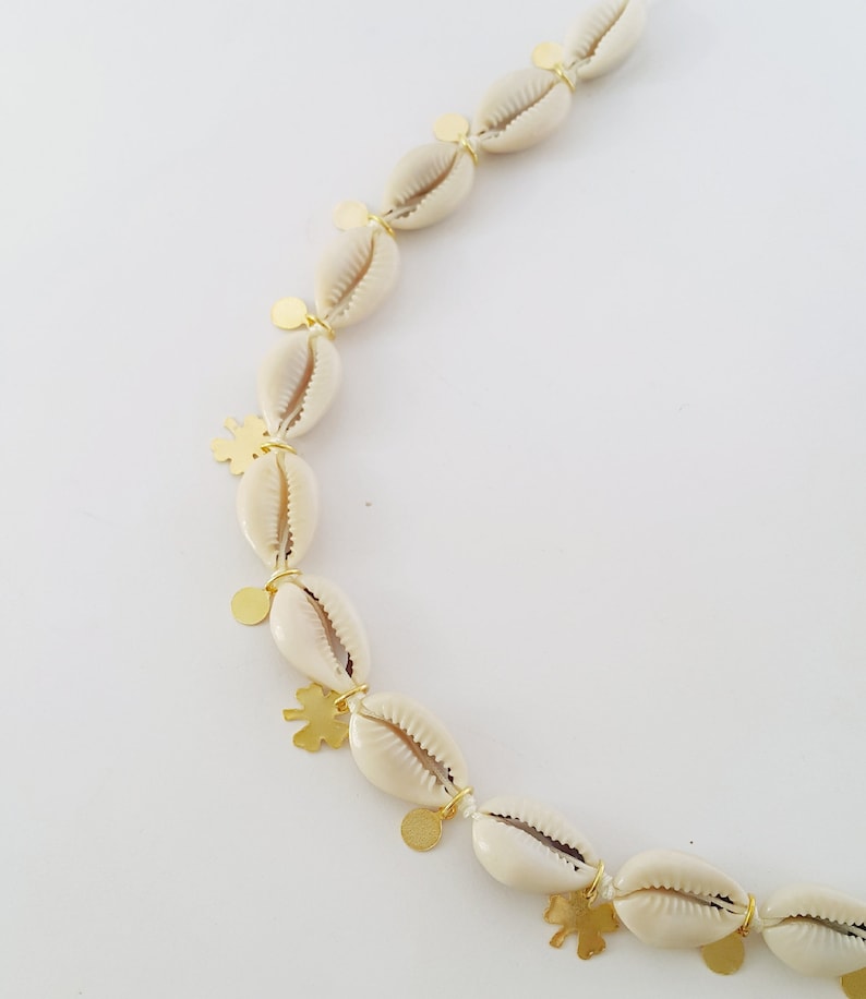 Sea Shell Choker Necklace Cowrie Choker Macrame Choker Beach - Etsy