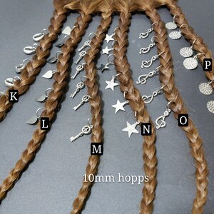 Hair Braid Rings Set, Hair Hoops,hair Jewelry,hair Charms, Boho Hair ...