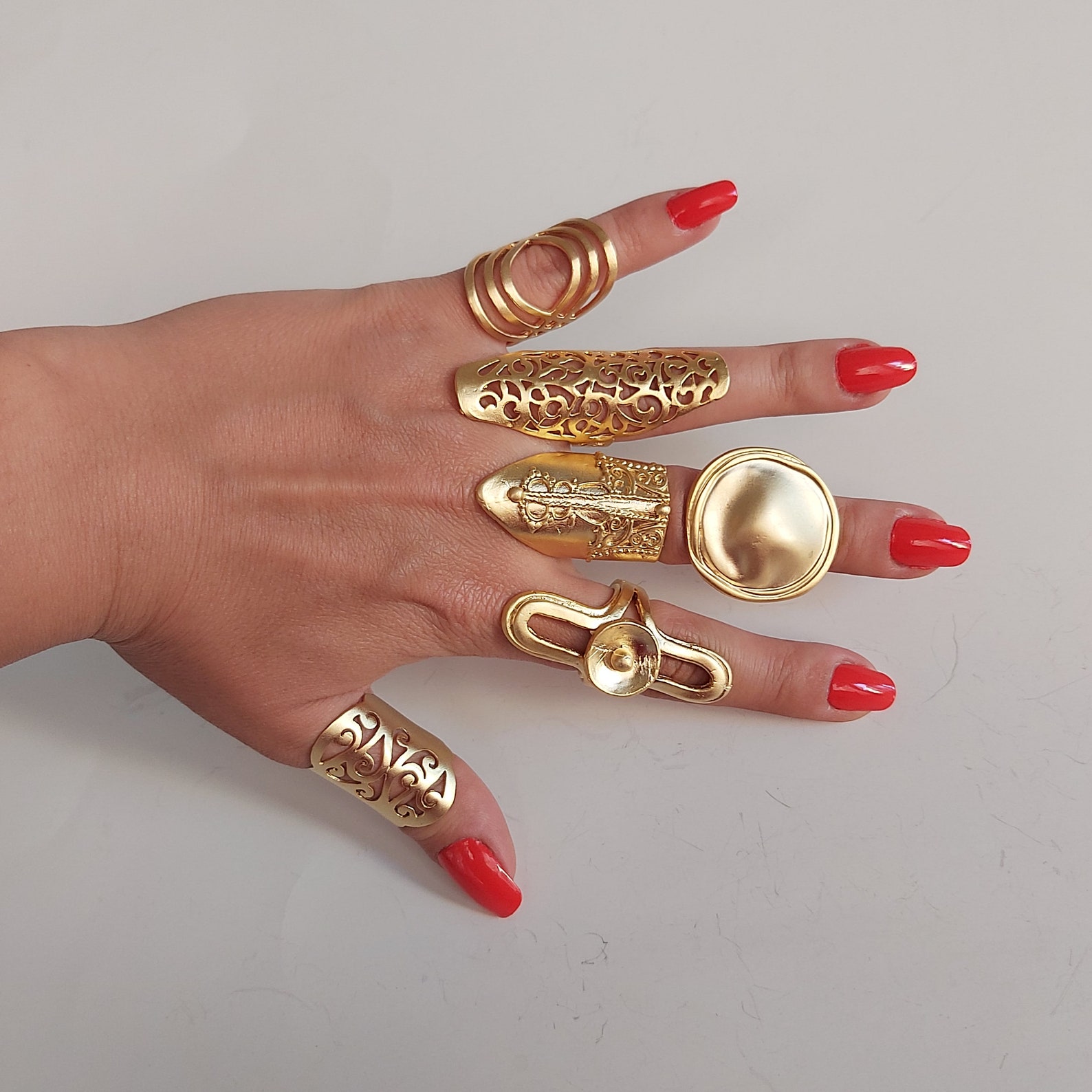 14K Gold Ring Unique Gold Ring Stylish Ring Dainty Gold | Etsy Canada