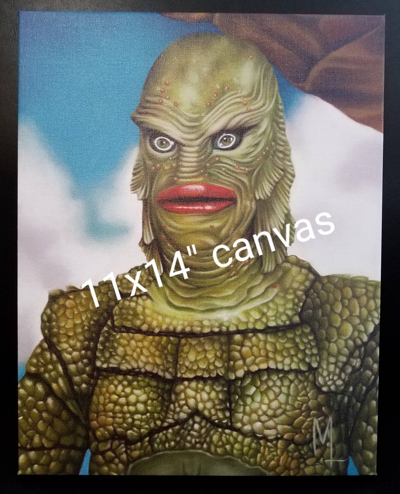 Gillman Creature From the Black Lagoon Canvas or Fine Art Prints or ...