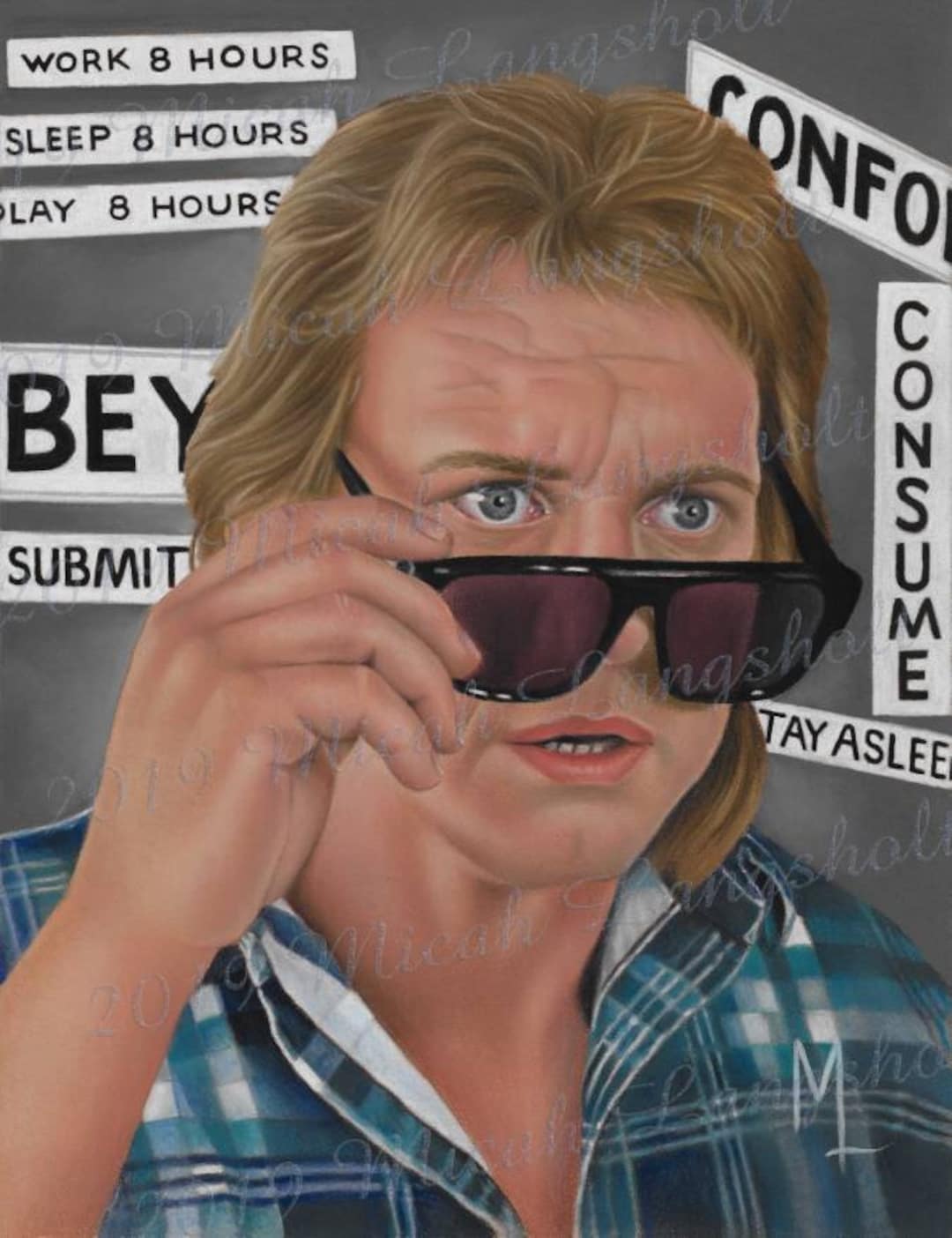 They Live Rowdy Roddy Piper Art Prints and More. John Nada. - Etsy