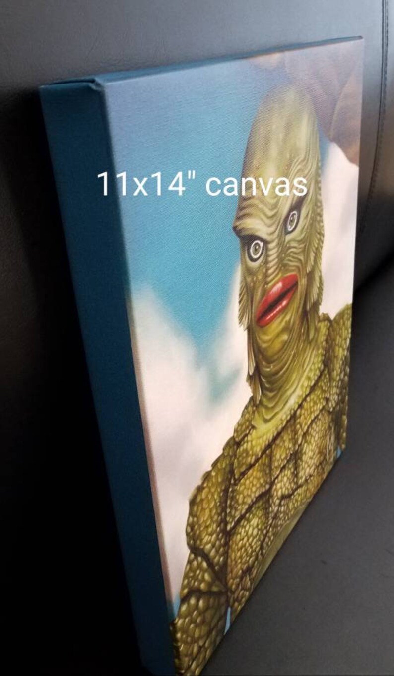 Gillman Creature From the Black Lagoon Canvas or Fine Art - Etsy