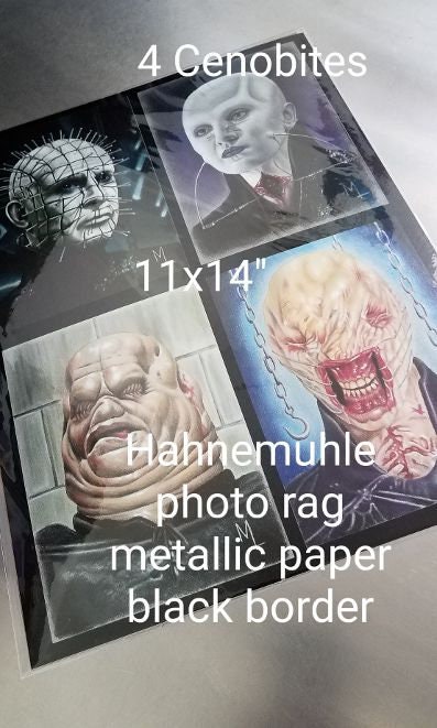 4 Cenobites Art Print Pinhead Chatterer Female Cenobite and - Etsy Canada