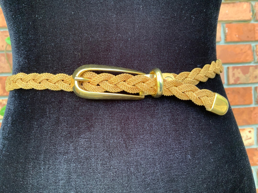 Vintage Metal Mesh Gold Belt - MINT Condition- Circa 1970’s. Belt is ...