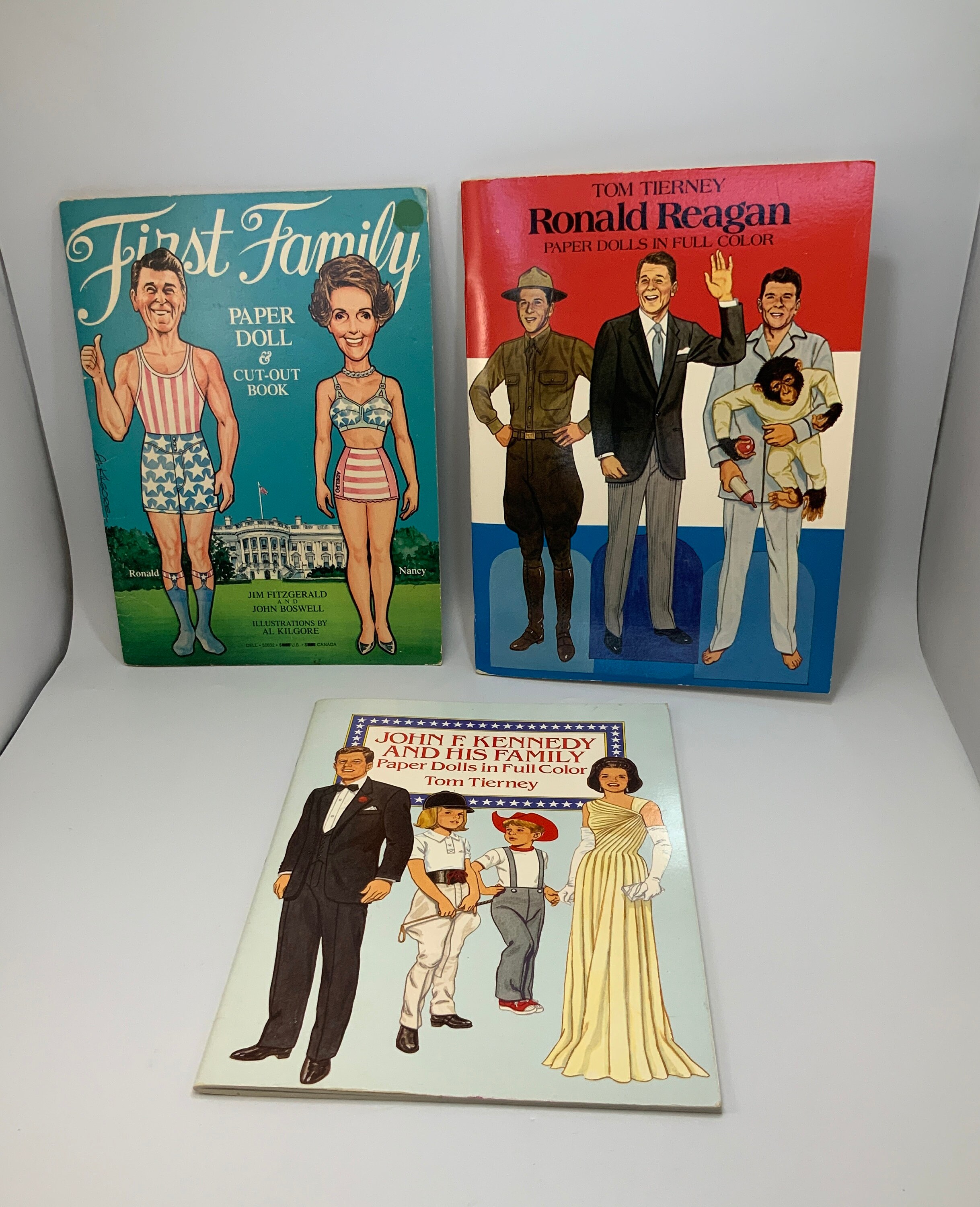 Vintage First Family Paper Dolls Book -lot of 3- All 3 Books Are in ...