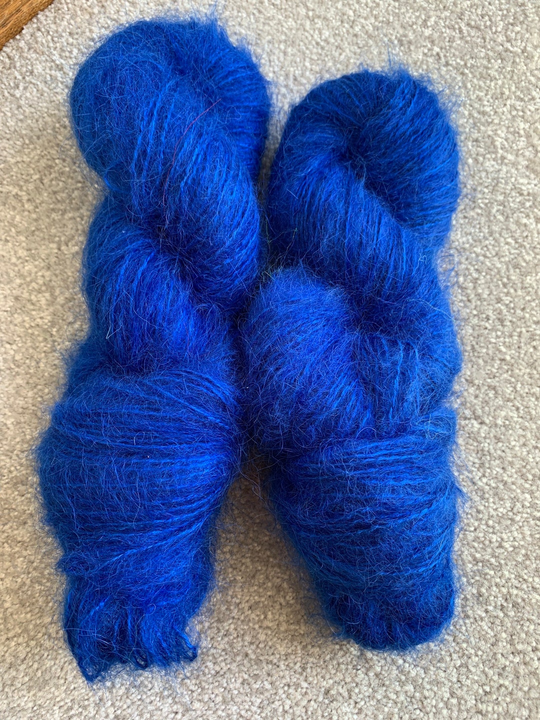 Mohair Blend “big Floof” Yarn - Sapphire - Etsy