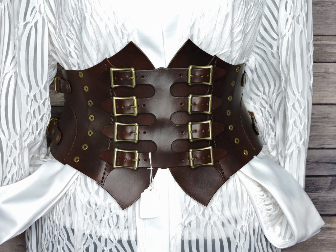 Handmade Leather Dieselpunk Corset: Steampunk LARP Cosplay - Etsy