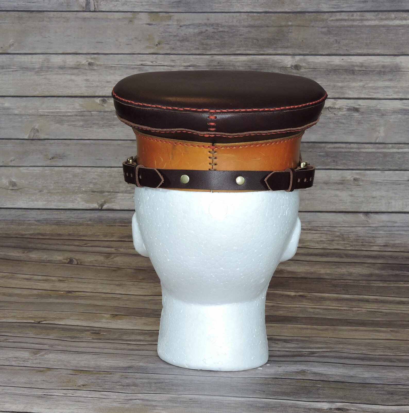 Conductor Hat, Train Conductor Cap,leather Hat, Leather Cap, Leather ...