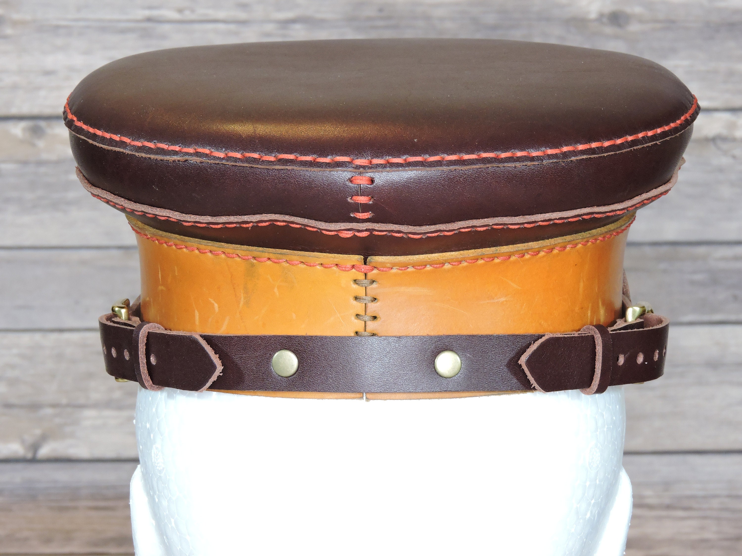 Conductor Hat, Train Conductor Cap,leather Hat, Leather Cap, Leather ...