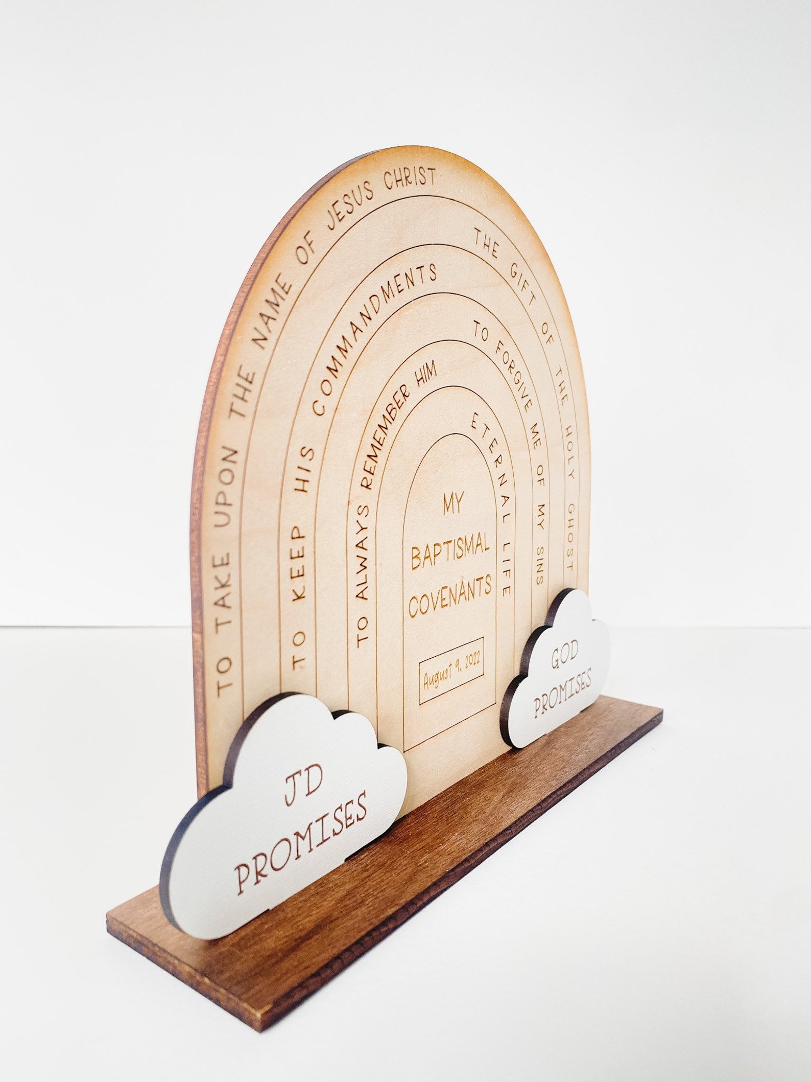 Baptismal Covenants Stand / Baptism Gift / DIY Keepsake / - Etsy