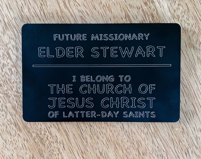 Personalized Mini Future Missionary Name Tag With Your - Etsy