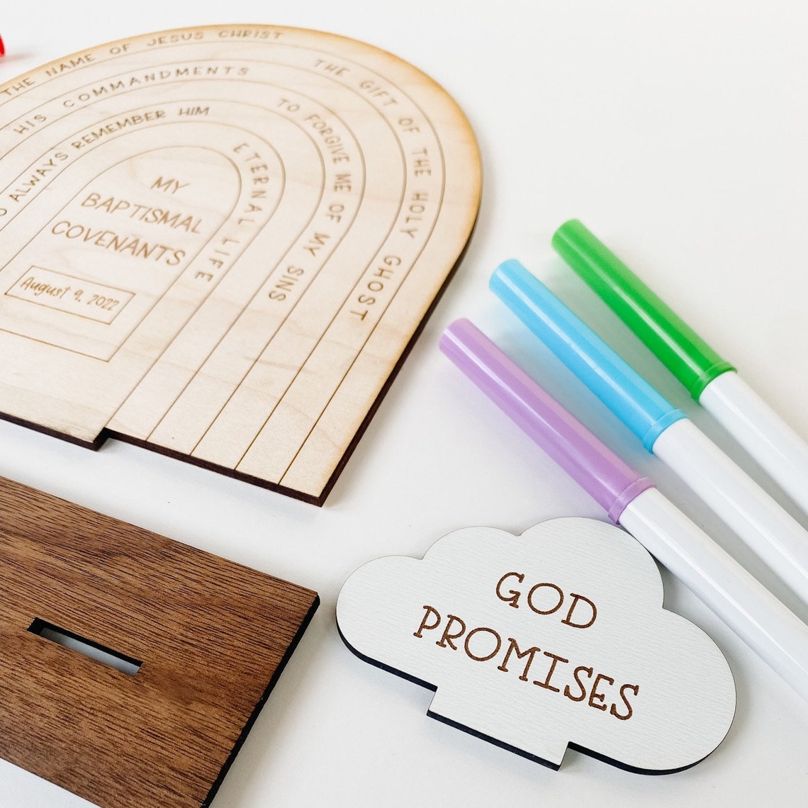 Baptismal Covenants Stand / Baptism Gift / DIY Keepsake / - Etsy