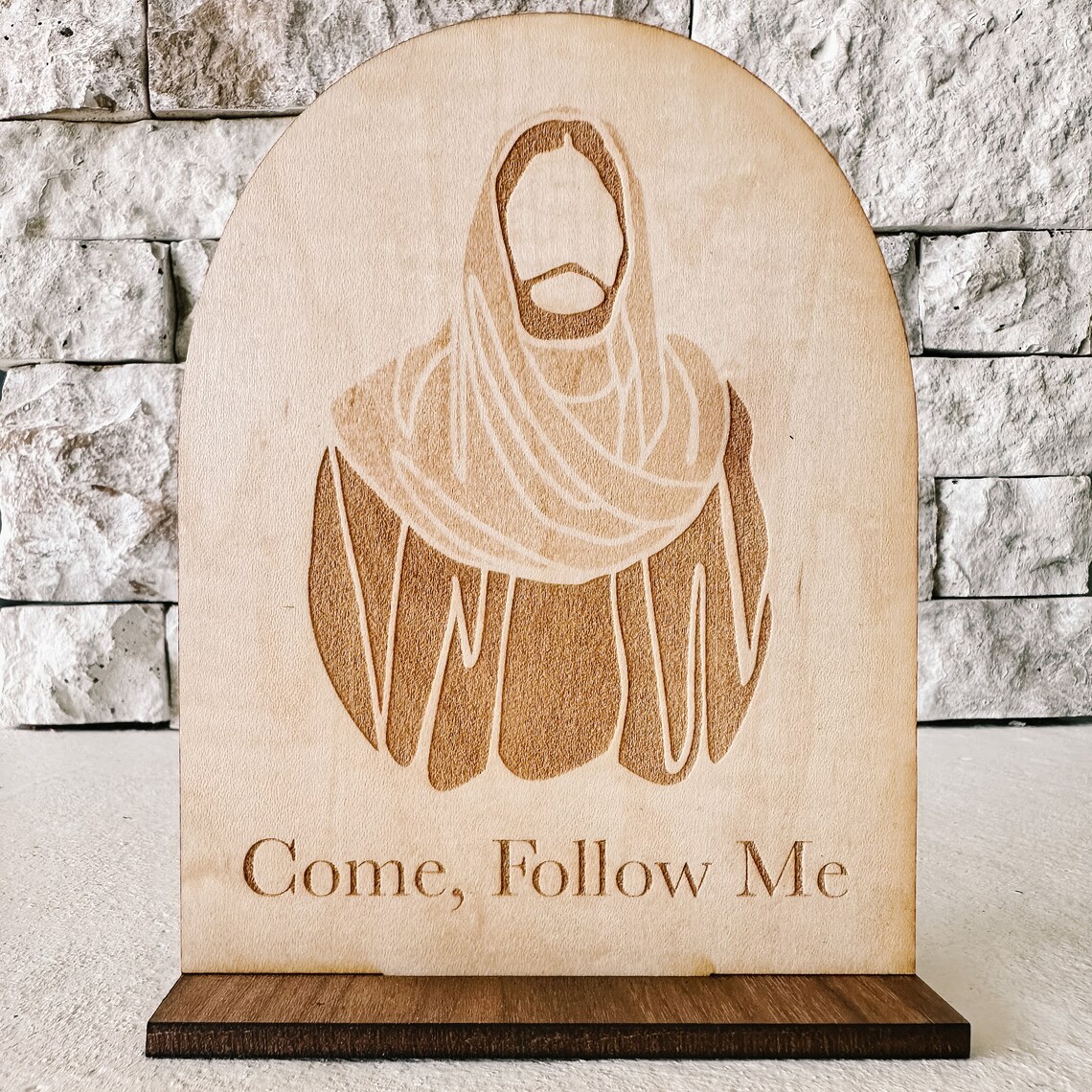 Come, Follow Me Stand / Jesus Christ Shelf Decor / Savior Table Decor ...